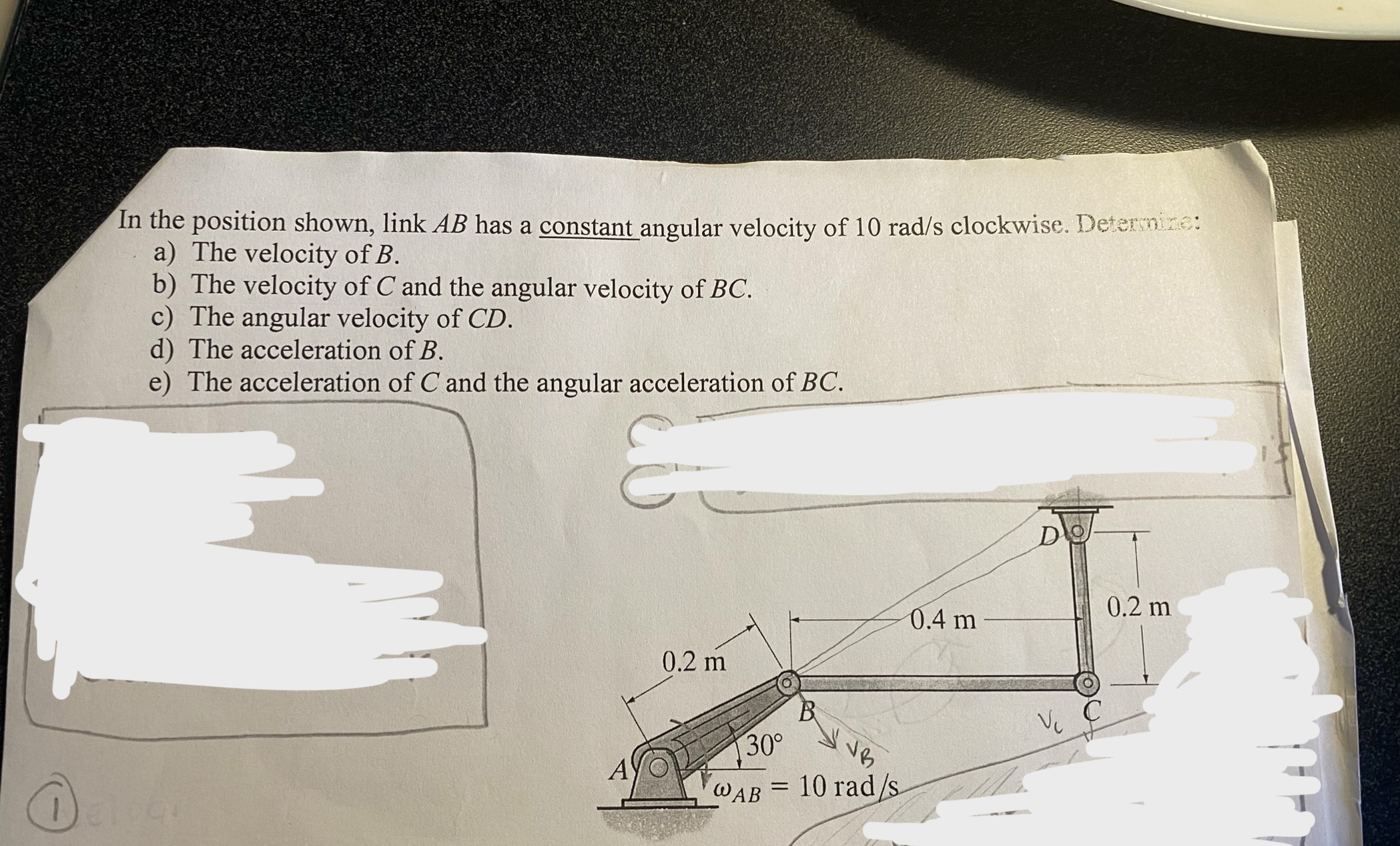 Solved Using the vector analysis for velocity and | Chegg.com