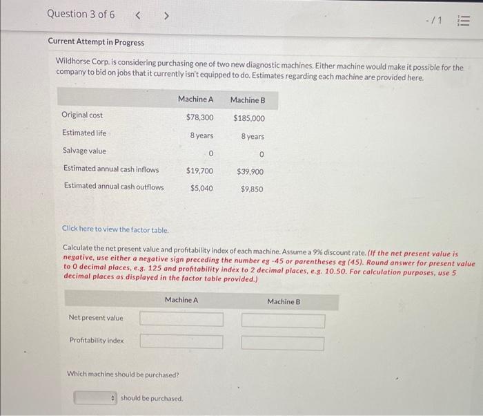 Solved Wildhorse Corp. is considering purchasing one of two | Chegg.com