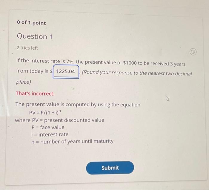 Solved I used a financial calculator and the formula and got | Chegg.com