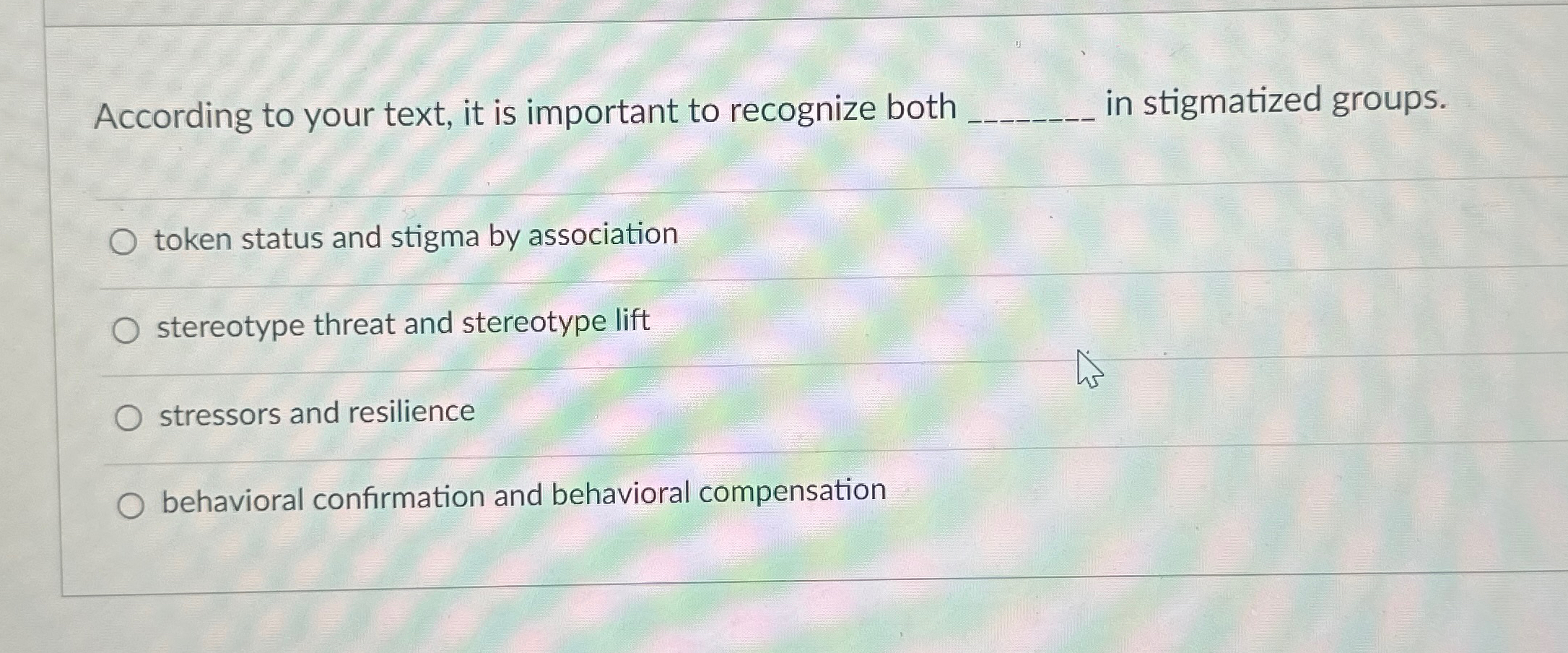 Solved According to your text, it is important to recognize | Chegg.com