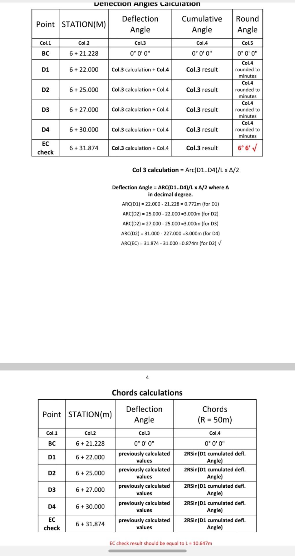 Solved Deflection points coordinates calculation(D1..D4) | Chegg.com