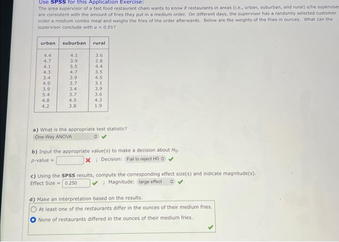 Solved Use SpSS for this Application Exercise: The ares | Chegg.com