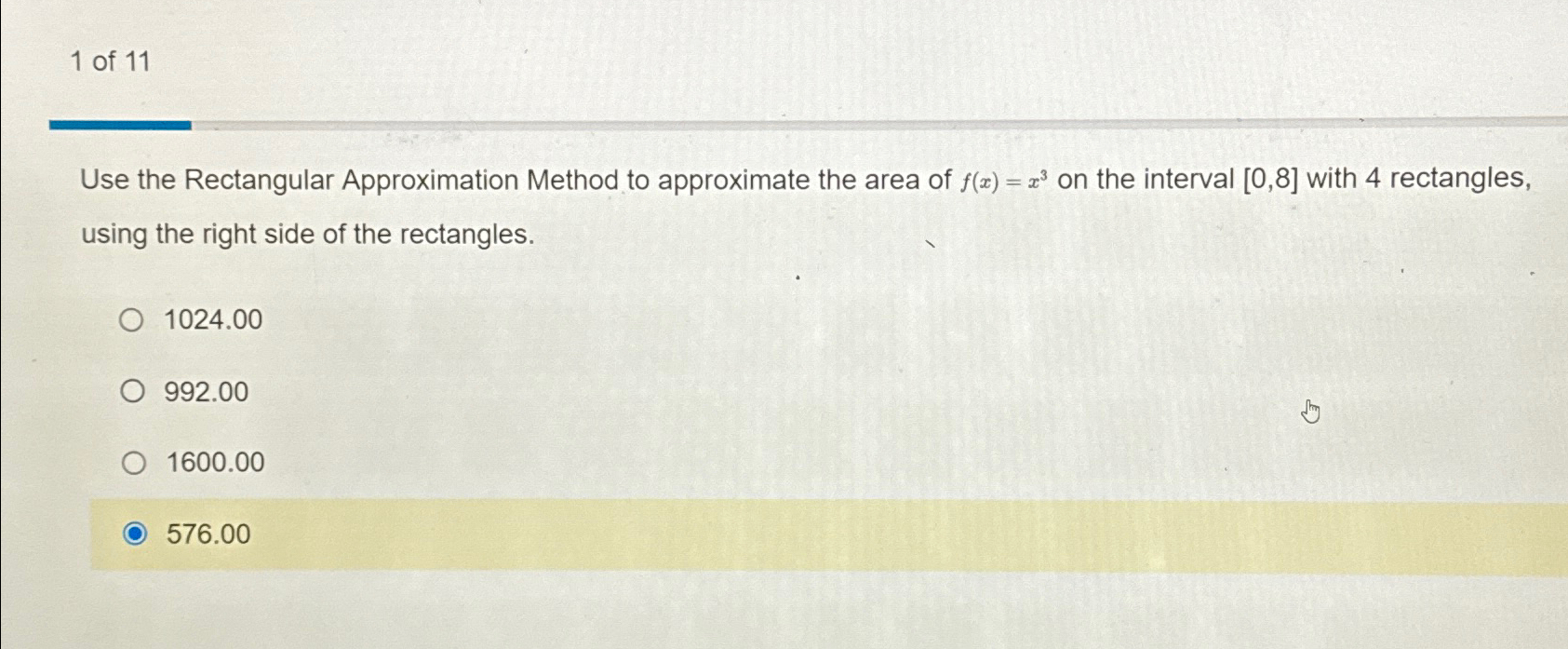 1 ﻿of 11use The Rectangular Approximation Method To