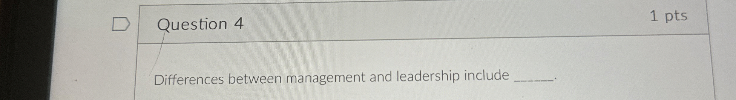 Solved Question 41 ﻿ptsDifferences between management and | Chegg.com