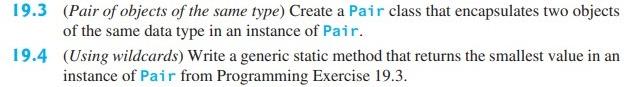 Solved 19.3 (Pair of objects of the same type) Create a Pair | Chegg.com