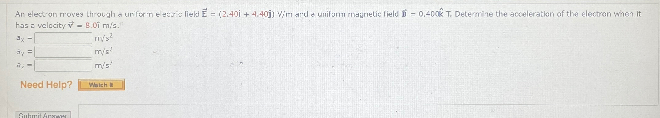 Solved An electron moves through a uniform electric field | Chegg.com