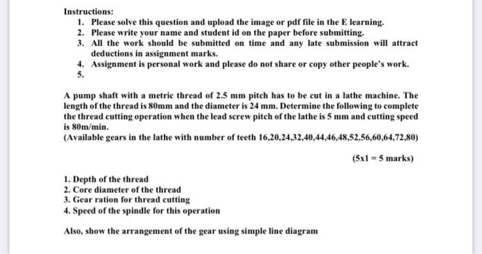 Solved Instructions: 1. Please solve this question and | Chegg.com