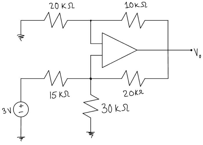 Solved Find the output voltage in the OP Amp circuit shown | Chegg.com