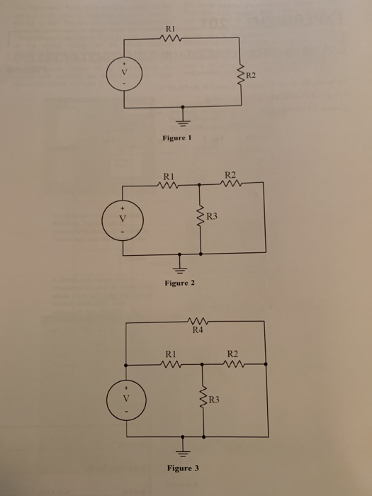 Solved R1 R2 Figure 1 R1 R2 V R3 Figure 2 R4 RI R2 + R3 | Chegg.com