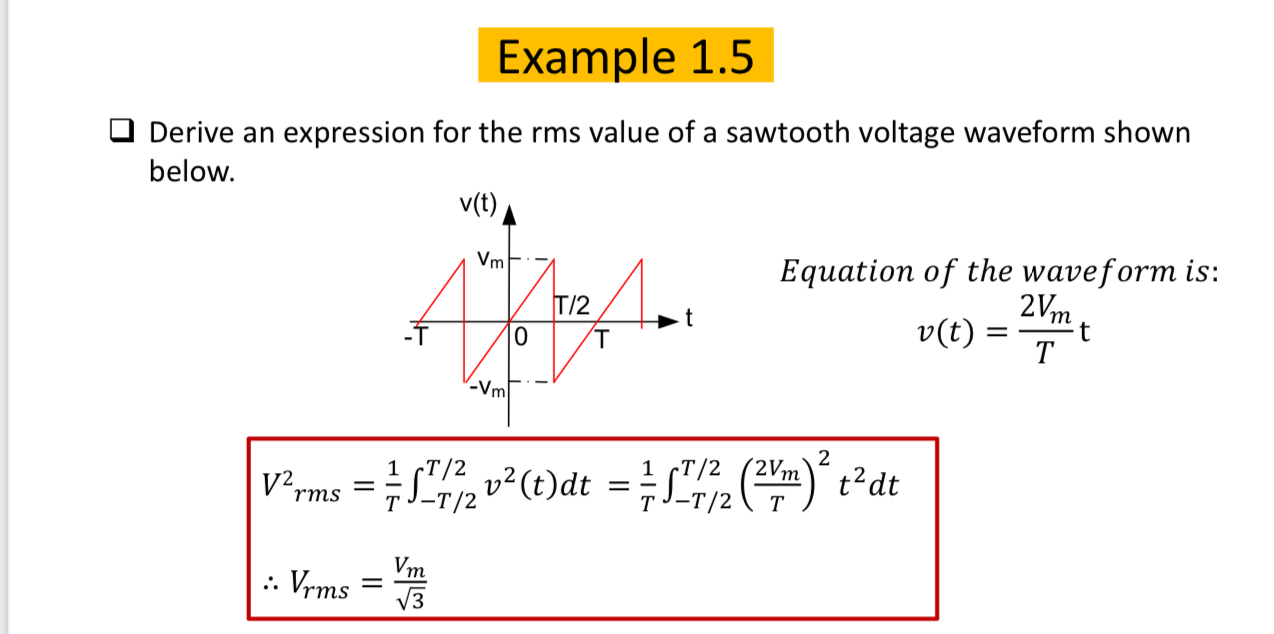Solved explain how the equation of vt was formed Example | Chegg.com