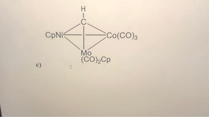 Solved Determine the complex electron count for each metal | Chegg.com
