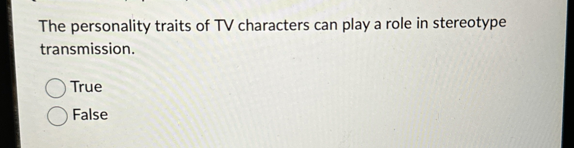 Solved The personality traits of TV characters can play a | Chegg.com