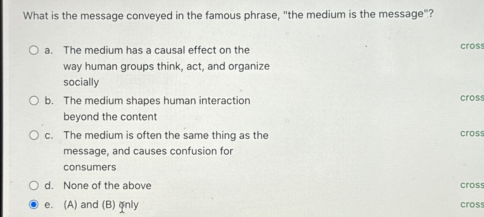 Solved What is the message conveyed in the famous phrase, | Chegg.com