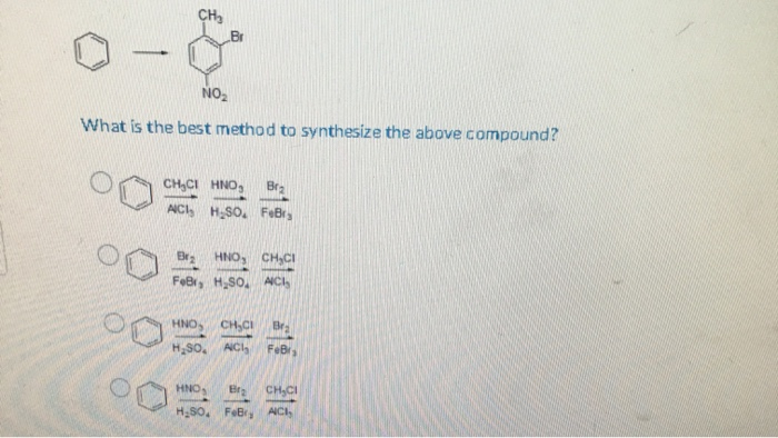 Solved 1) AICI: 1 CI 2) HNO3, H2SO4 3) H2, Pd/C А B с D NO2 | Chegg.com