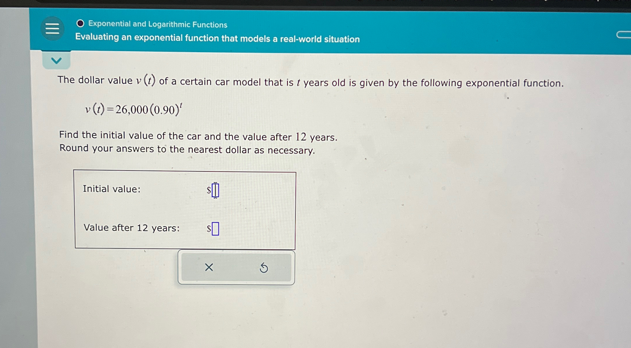 Solved Exponential and Logarithmic FunctionsEvaluating an | Chegg.com