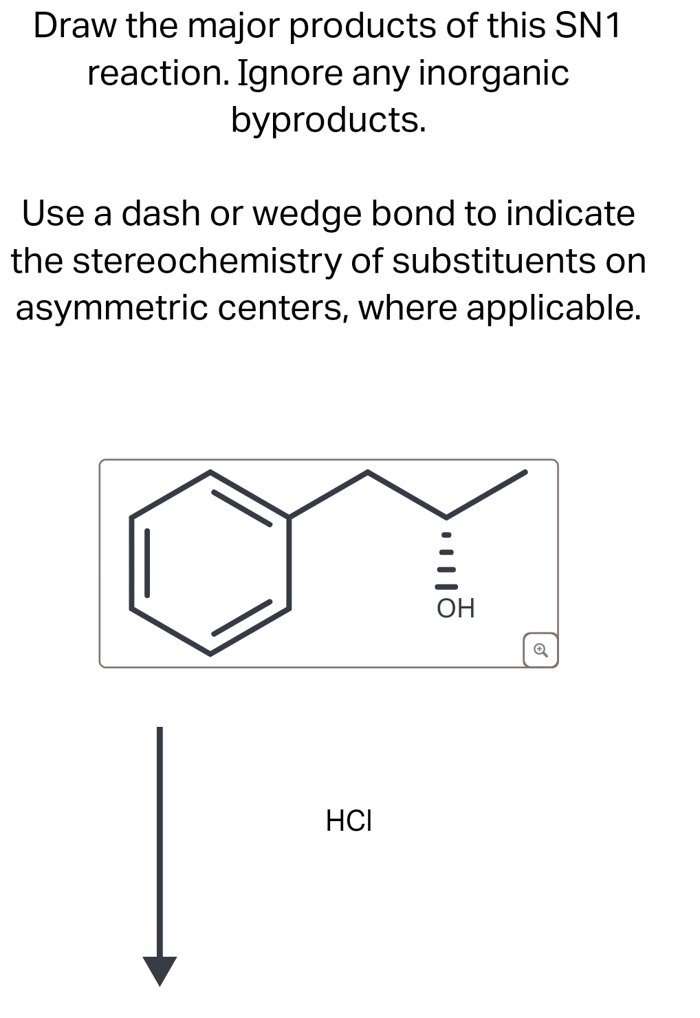 Solved Draw the major products of this SN1 ﻿reaction. Ignore | Chegg.com