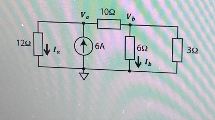 Solved Find Va, Vb, Ia, Ib and total resistance | Chegg.com