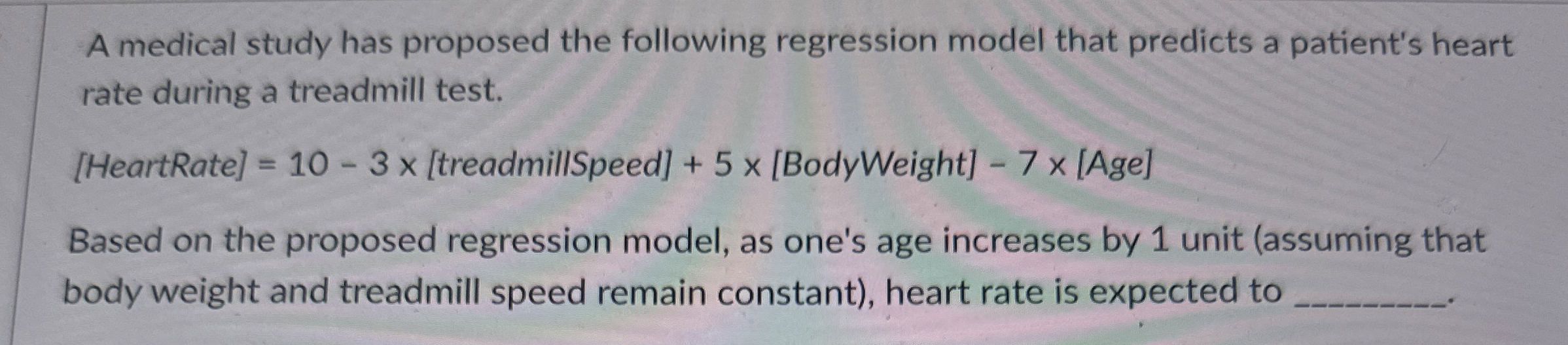 High Quality SOLUTION A medical study has proposed the following ...