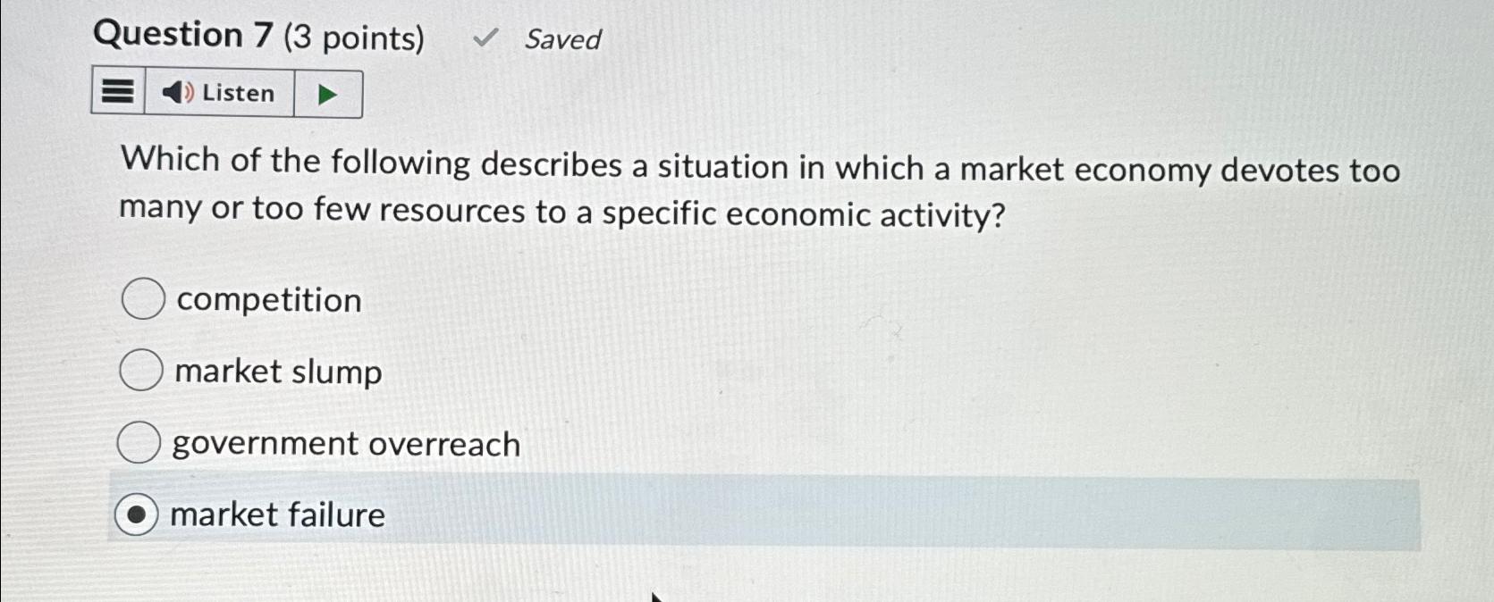 Solved Question 7 (3 ﻿points) ﻿SavedWhich of the following | Chegg.com