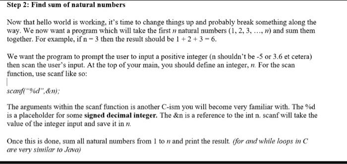 Step 1: Hello World The simple act of saying "Hello | Chegg.com