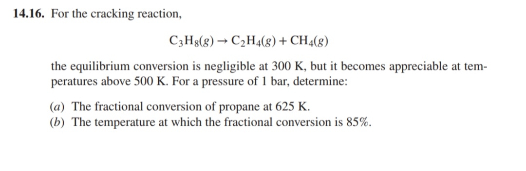 Solved 14.16. ﻿For the cracking | Chegg.com