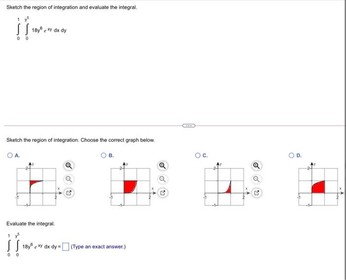 Solved Sketch the region of integration and evaluate the | Chegg.com