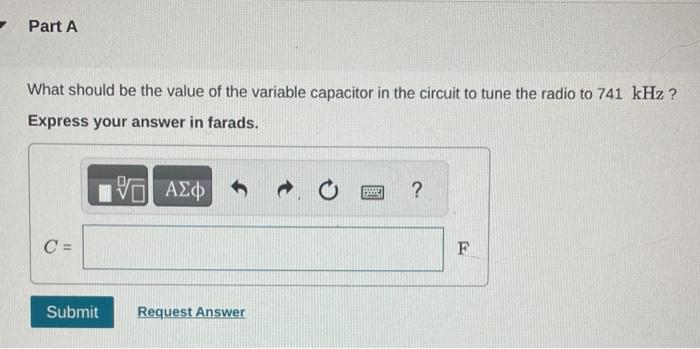 Solved The inductor in the RLC tuning circuit of an AM radio | Chegg.com