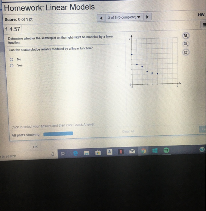 Solved Homework Linear Models Score 0 Of 1 Pt Hw 3 Of 8 0