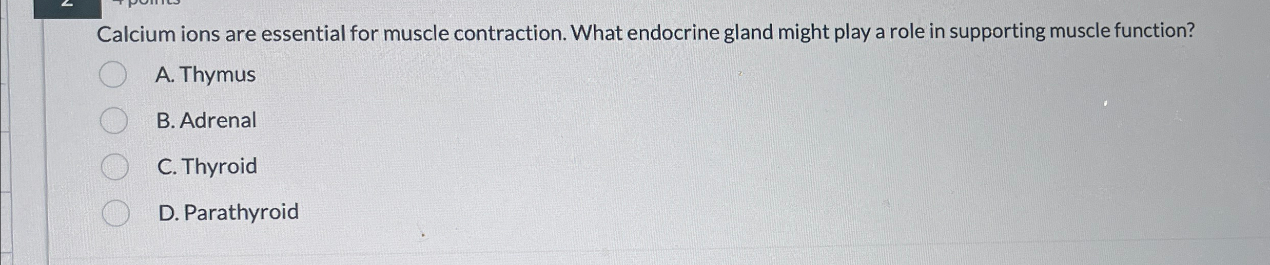 Solved Calcium ions are essential for muscle contraction. | Chegg.com