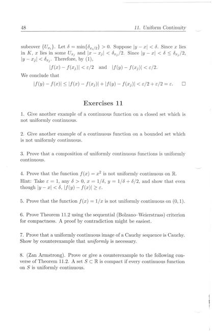 Solved 1. Give 2 examples of a continuous function on a | Chegg.com