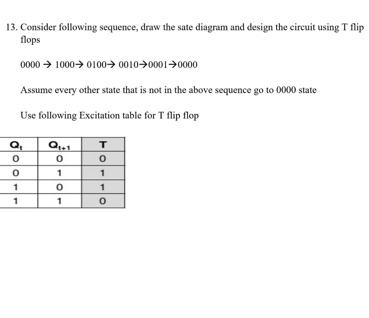 Solved 13. Consider following sequence, draw the sate | Chegg.com