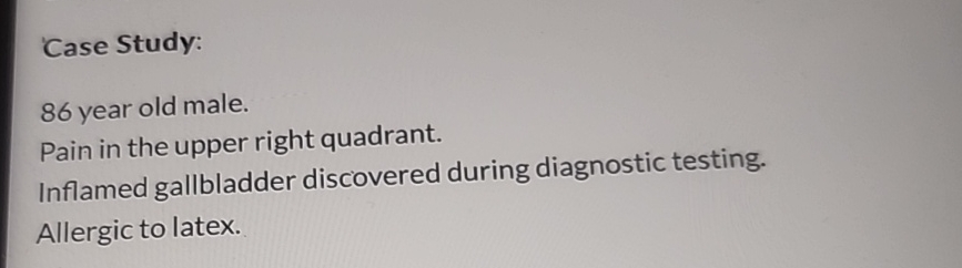 Solved Case Study:86 ﻿year old male.Pain in the upper right | Chegg.com