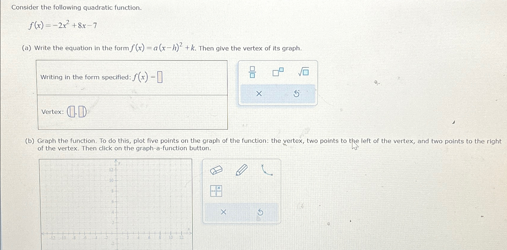 Solved Consider the following quadratic | Chegg.com