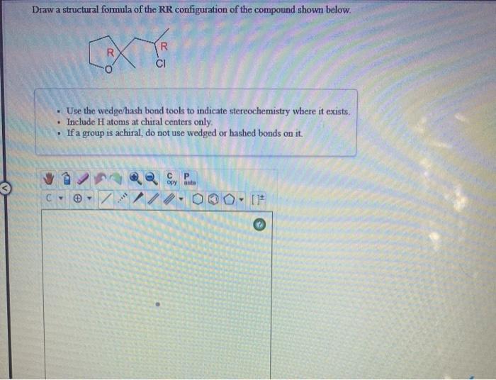 Solved Draw a structural formula of the RS configuration of | Chegg.com