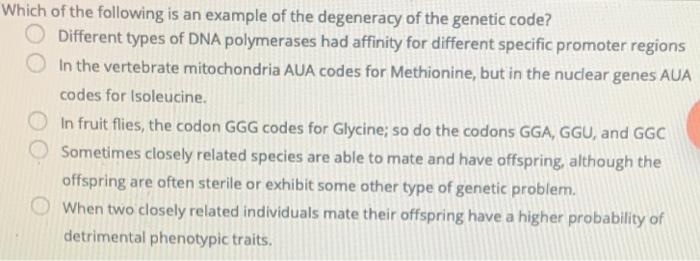 Solved Which of the following is an example of the | Chegg.com