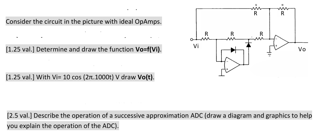 Solved [2.5 ﻿val.] ﻿Describe the operation of a successive | Chegg.com