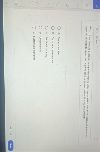 Solved 1 ﻿part-- ﻿of 1 ﻿point[22]Which of the following | Chegg.com