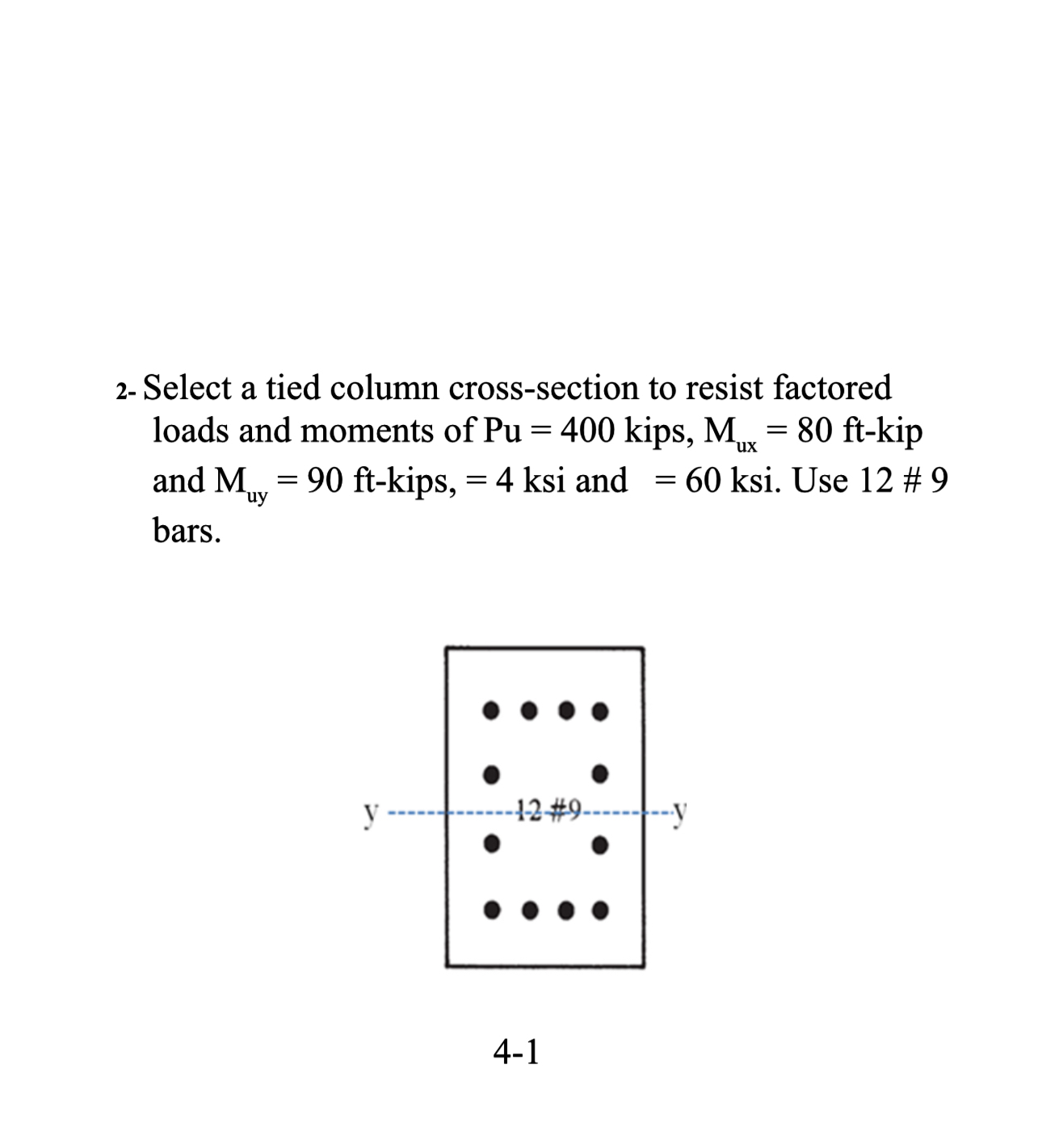 Solved 2- ﻿Select a tied column cross-section to resist | Chegg.com