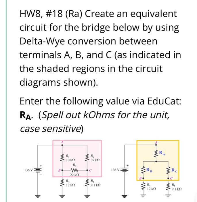 Solved HW8, \#18 (Ra) Create an equivalent circuit for the | Chegg.com