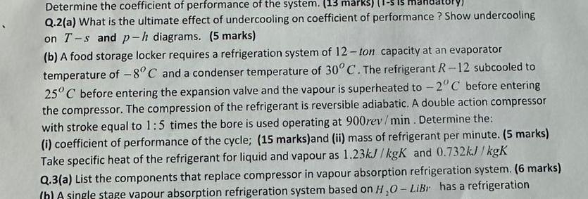 Solved Q.2(a) What is the ultimate effect of undercooling on | Chegg.com