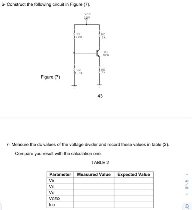 Solved 6- Construct the following circuit in Figure (7). F | Chegg.com