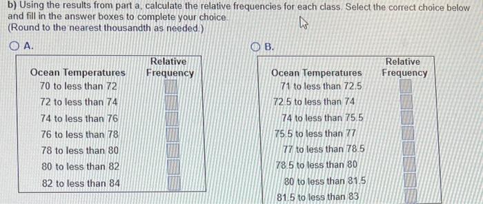 Solved b) Using the results from part a, calculate the | Chegg.com