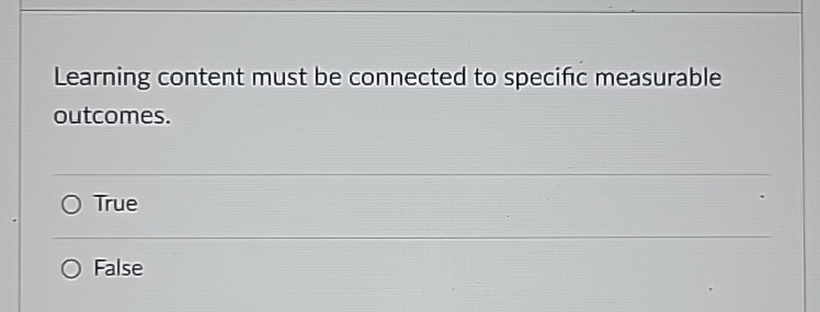 Solved Learning content must be connected to specific | Chegg.com