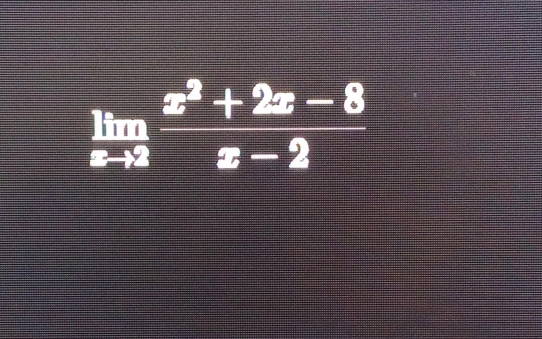 Solved limx→2x−2x2+2x−8 | Chegg.com