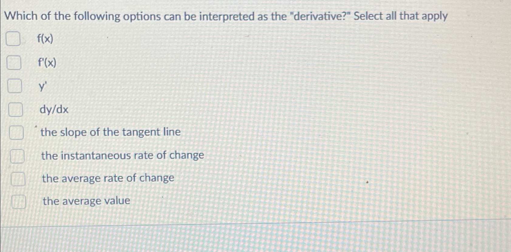 Solved Which of the following options can be interpreted as | Chegg.com
