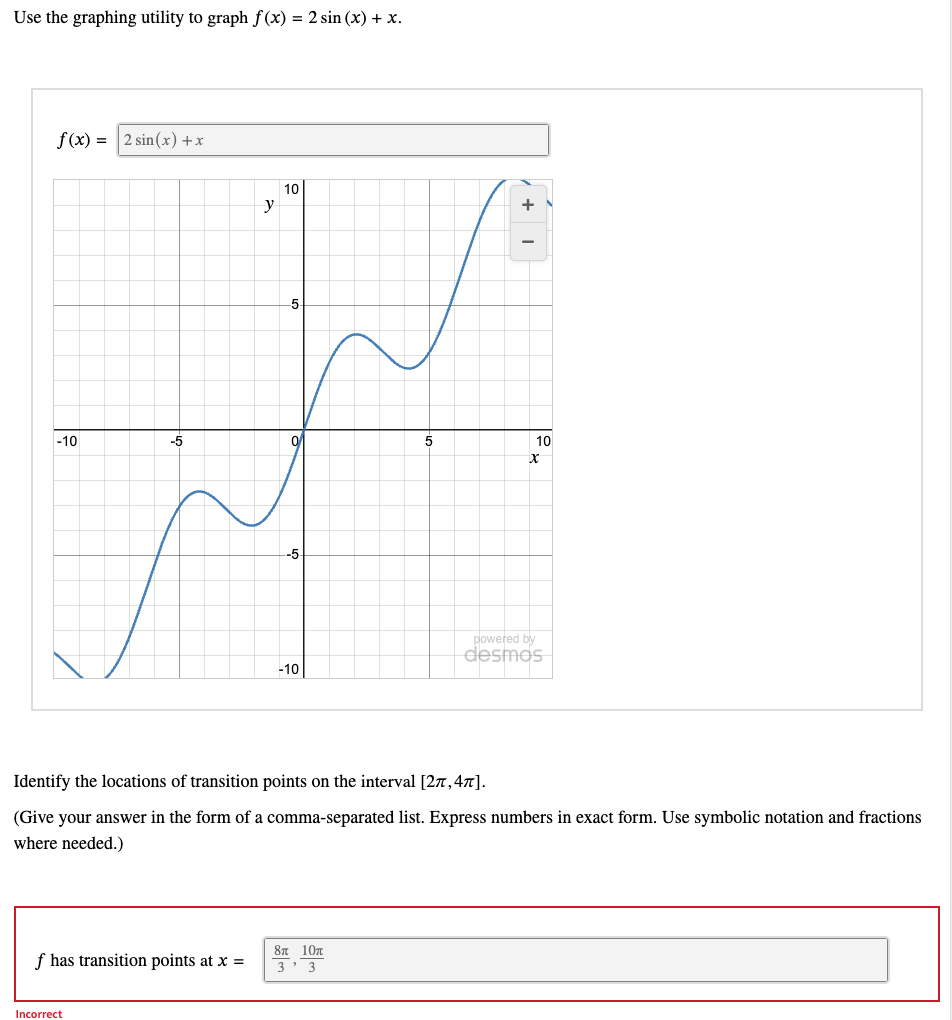 Solved Use the graphing utility to graph | Chegg.com