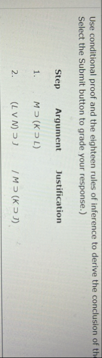 Solved Use conditional proof and the eighteen rules of | Chegg.com