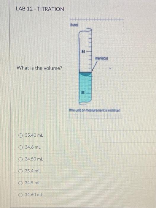Solved LAB 12 - TITRATION In Beyond Labz, when the indicator | Chegg.com
