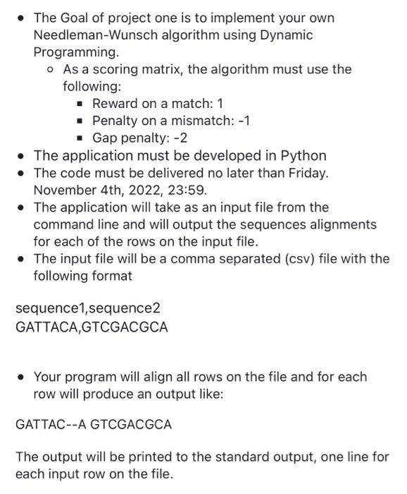 - The Goal of project one is to implement your own | Chegg.com