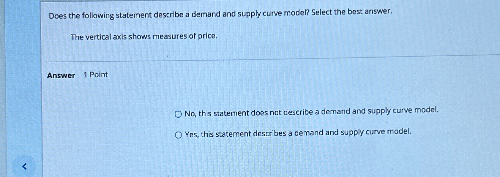 Solved Does the following statement describe a demand and | Chegg.com